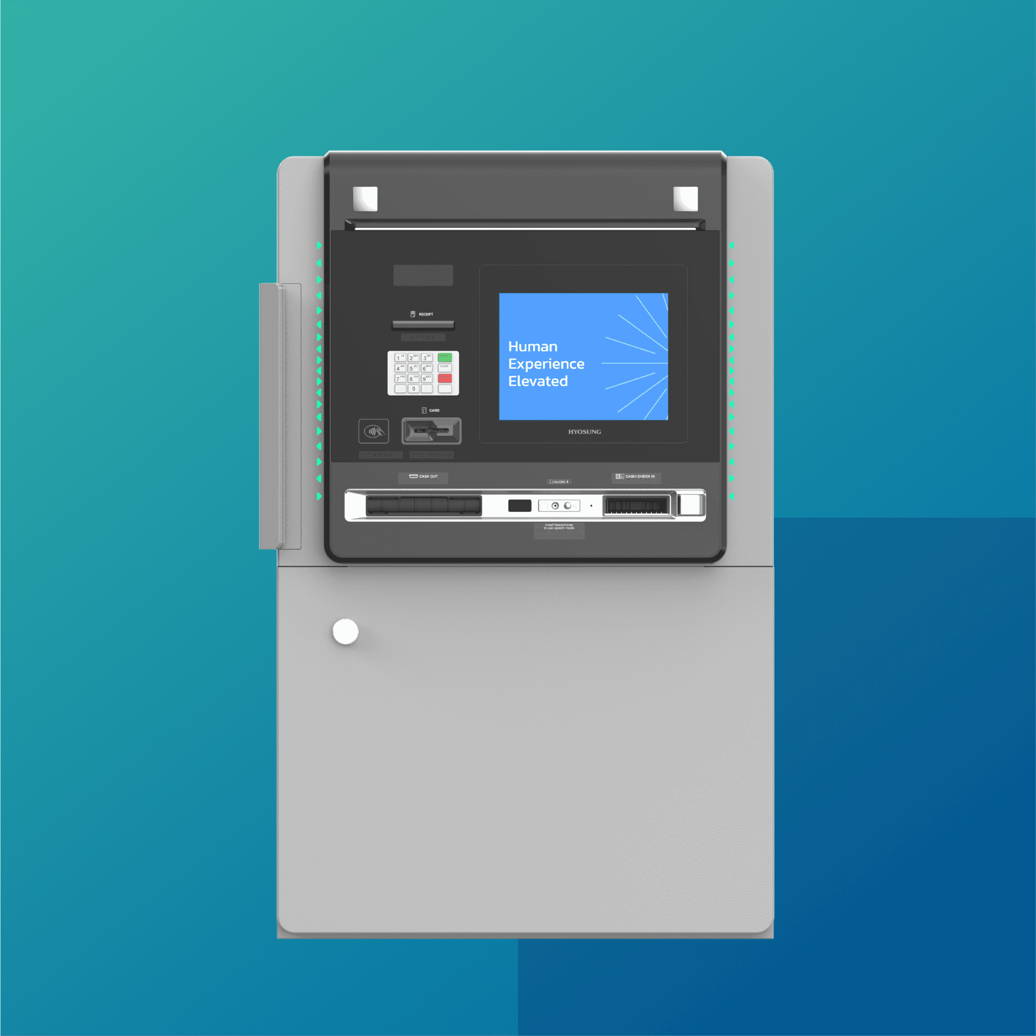 Hyosung 7I (MX7600IA) | Island Drive-Up ATM for Branches